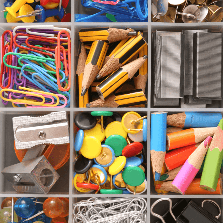 11 Genius School Supplies Storage Ideas For Back to School - Sustain ...