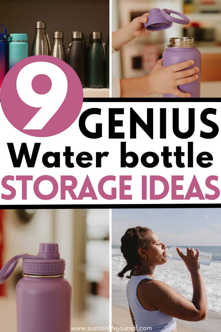 Genius Tips For How to Organize Water Bottles in Your Kitchen - Sustain ...