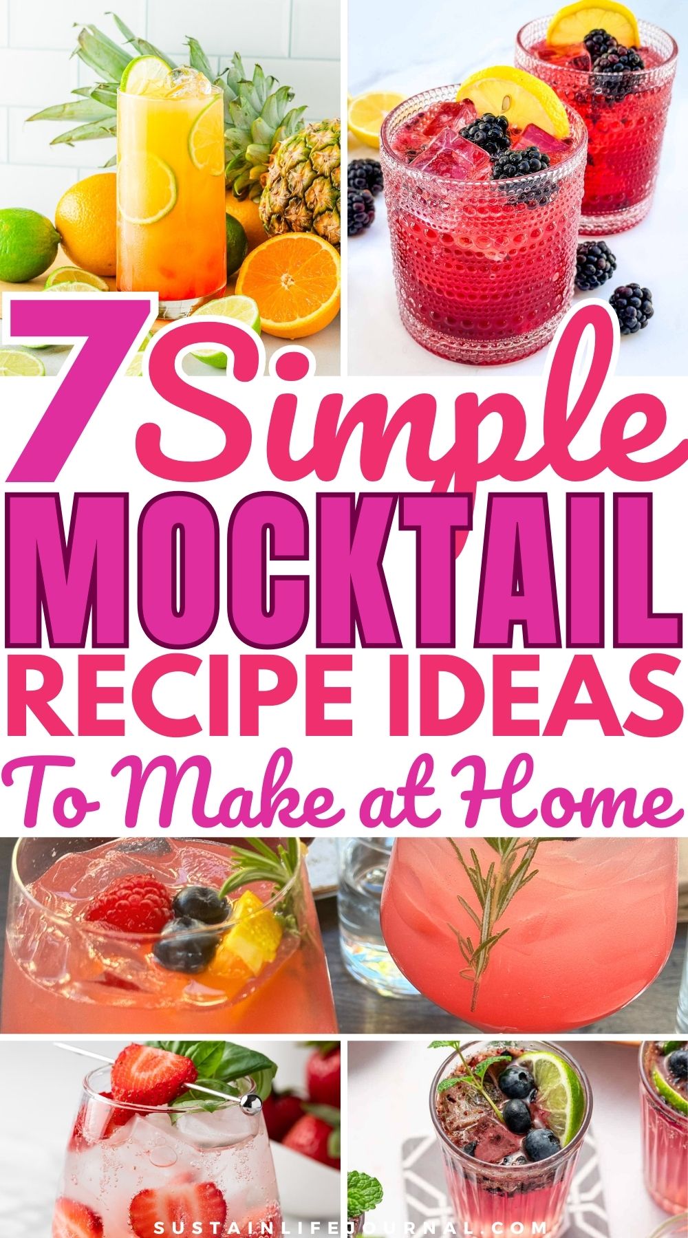 Must Try Easy Mocktails Recipes To Make at Home - Sustain Life Journal