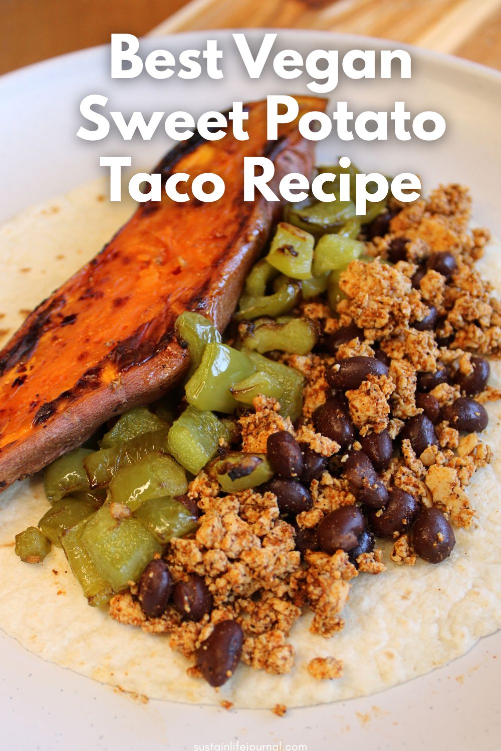 Vegan Sweet Potato Taco Recipe Using Tofu Taco Meat For Meatless Meal ...